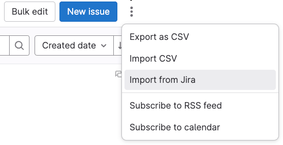 Jira · Import · Project · User · Help · GitLab